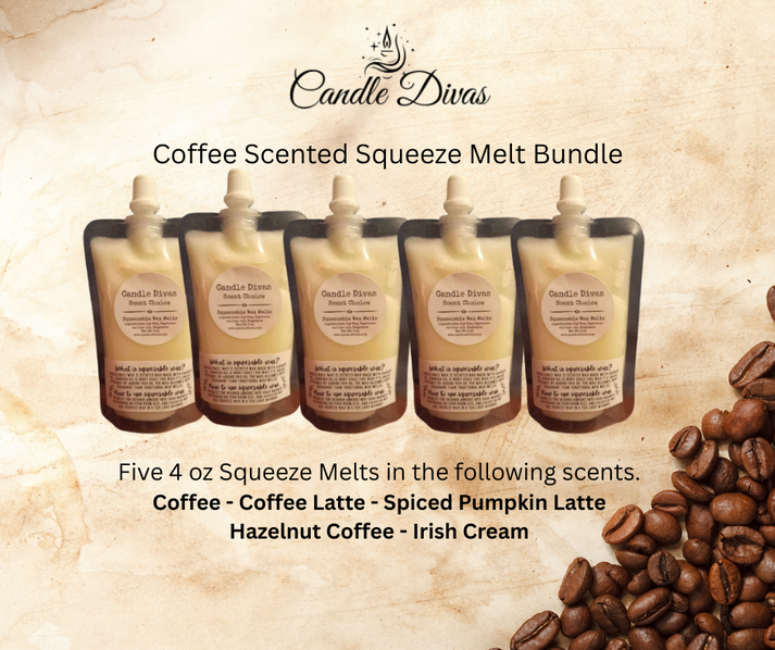 Coffee Scented Squeeze Melt Bundle – Candle Divas